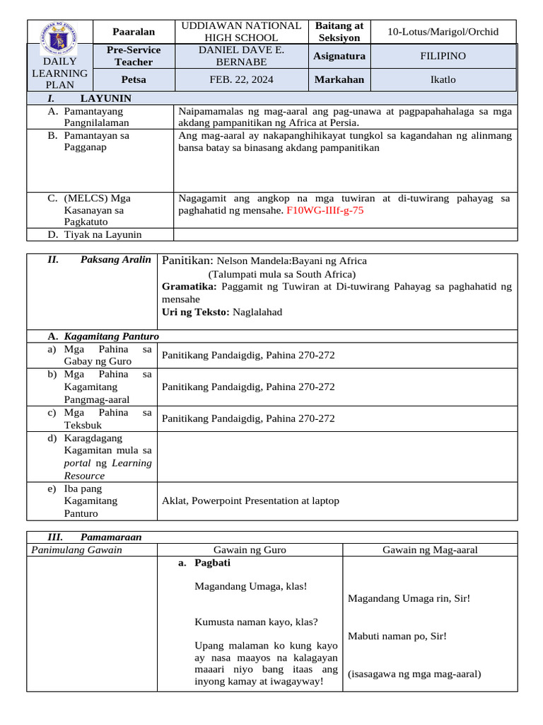 DLP Tuwiran at Di Tuwiran 4 | PDF