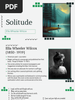 Solitude by Ella Wheeler Wilcox (Poem + Analysis) | PDF | Poetry ...