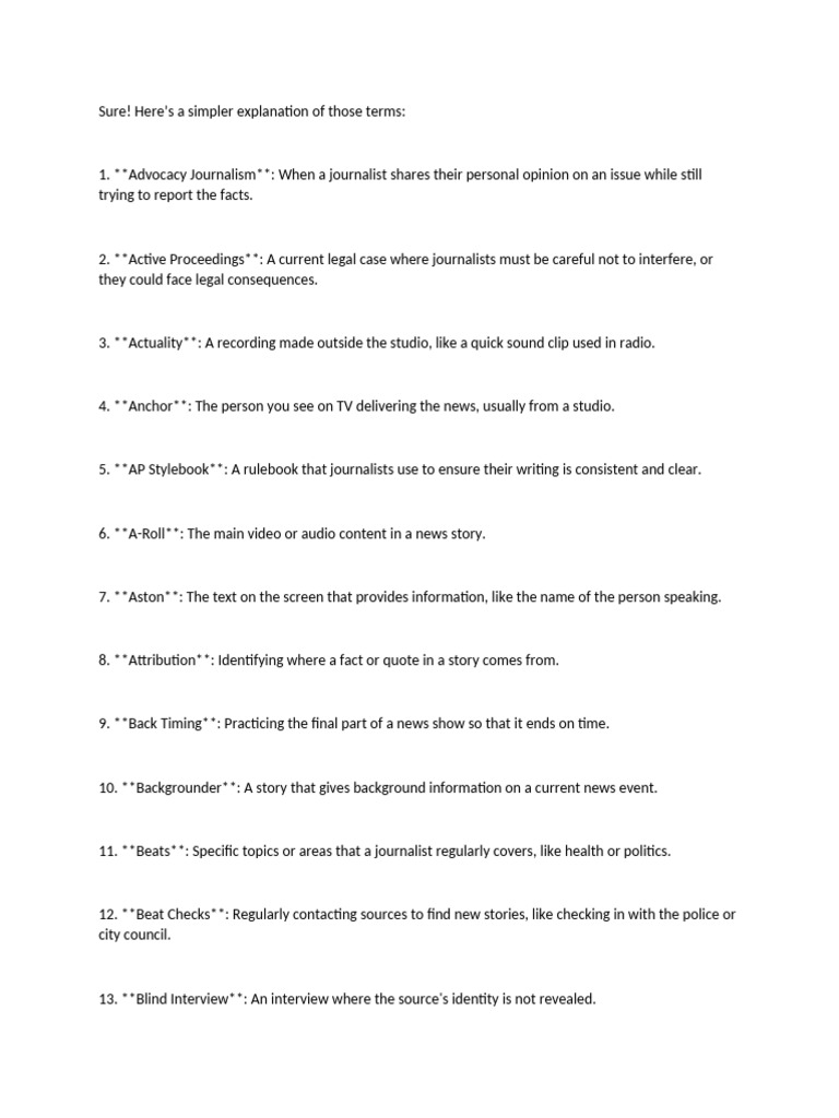 Broadcast Notes | PDF