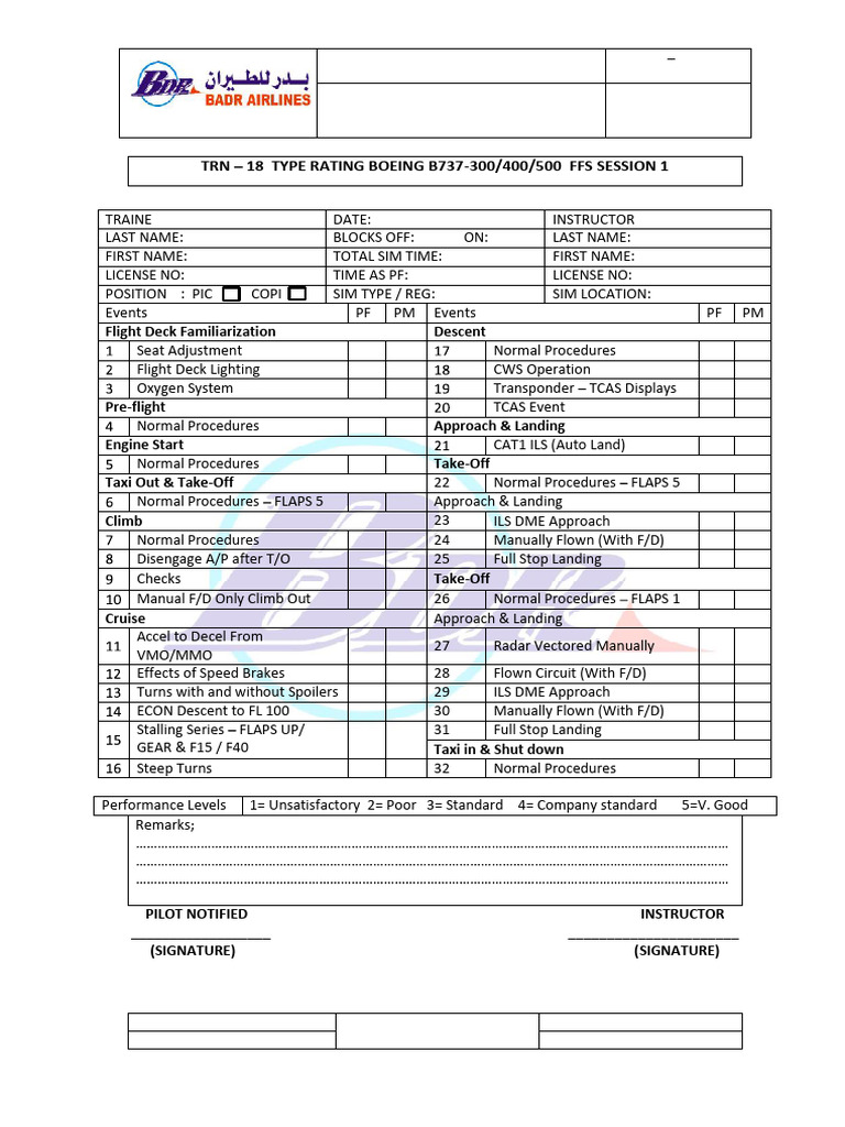 Initial Training Forms | PDF