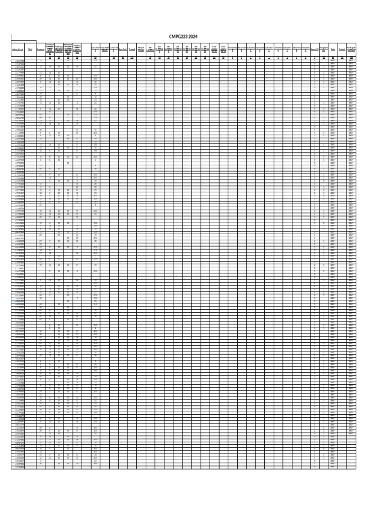 CMPG223 - 2024 MarkSheet Ver 5SN | PDF