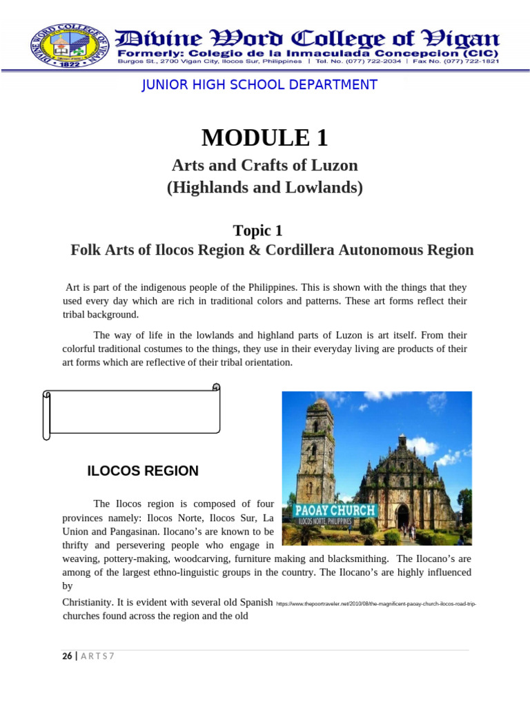Arts 7 - Module-1 | PDF