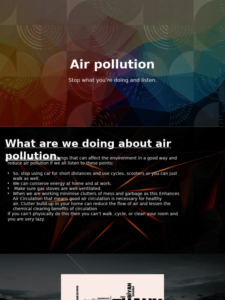 Air Pollution | PDF