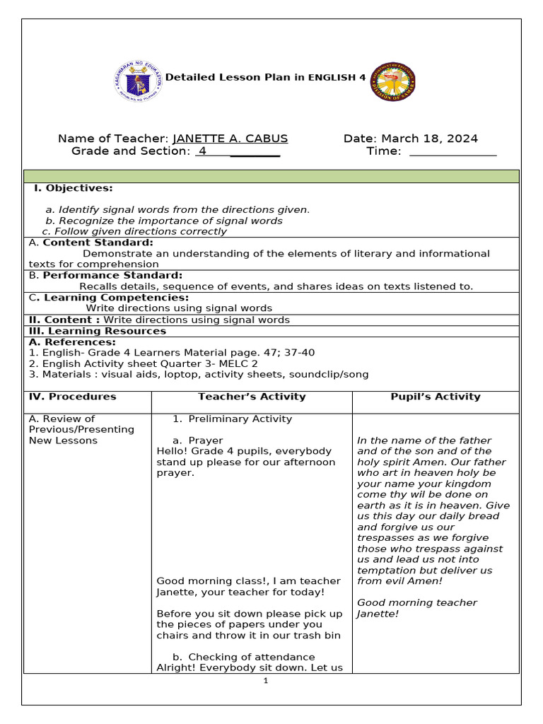 English LP 2024 | PDF