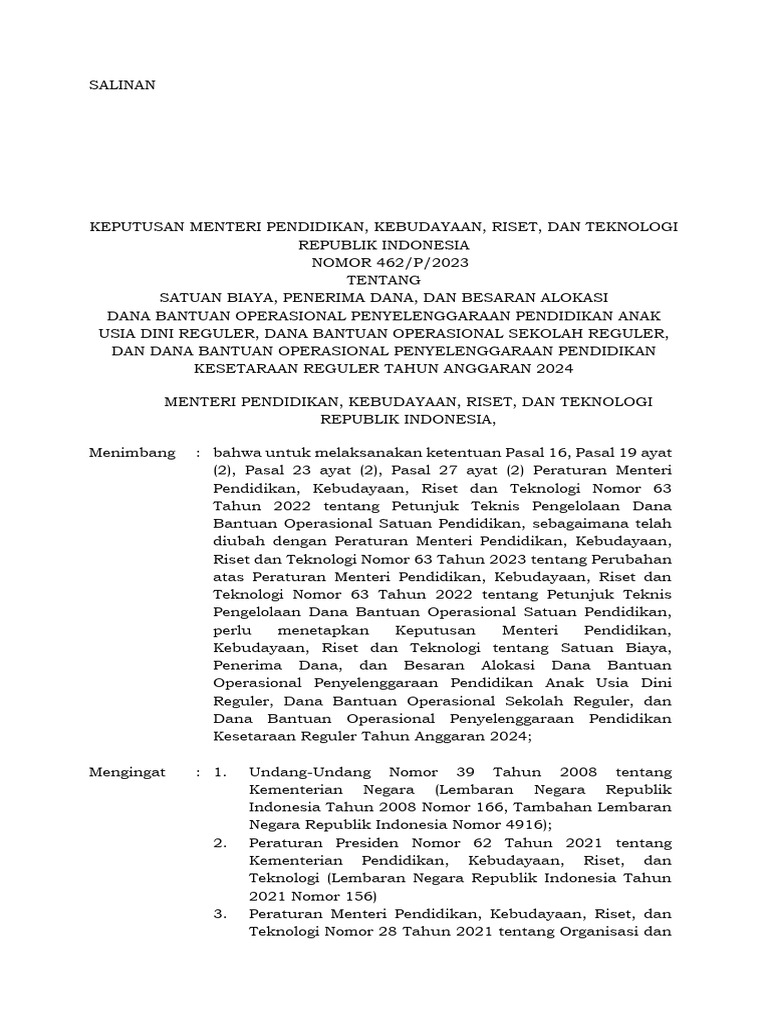 Sk Kepmen Bop Paud Tahun 2024 Pdf