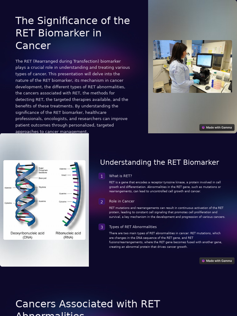 The Significance of The RET Biomarker in Cancer | PDF