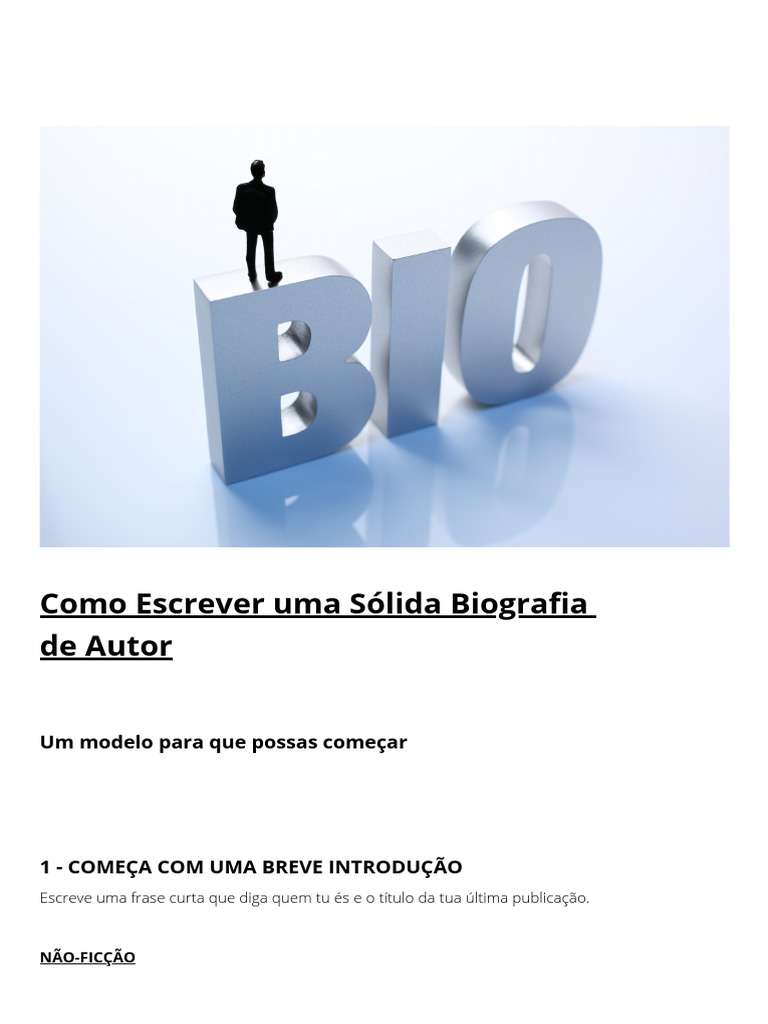 Biografia Do Autor | PDF