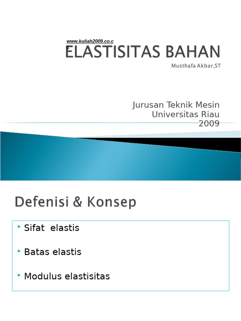 Elastisitas Bahan | PDF