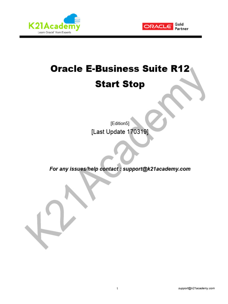 M4 EBS 12.2 Start Stop Ed5 | PDF | Port (Computer Networking) | Computers