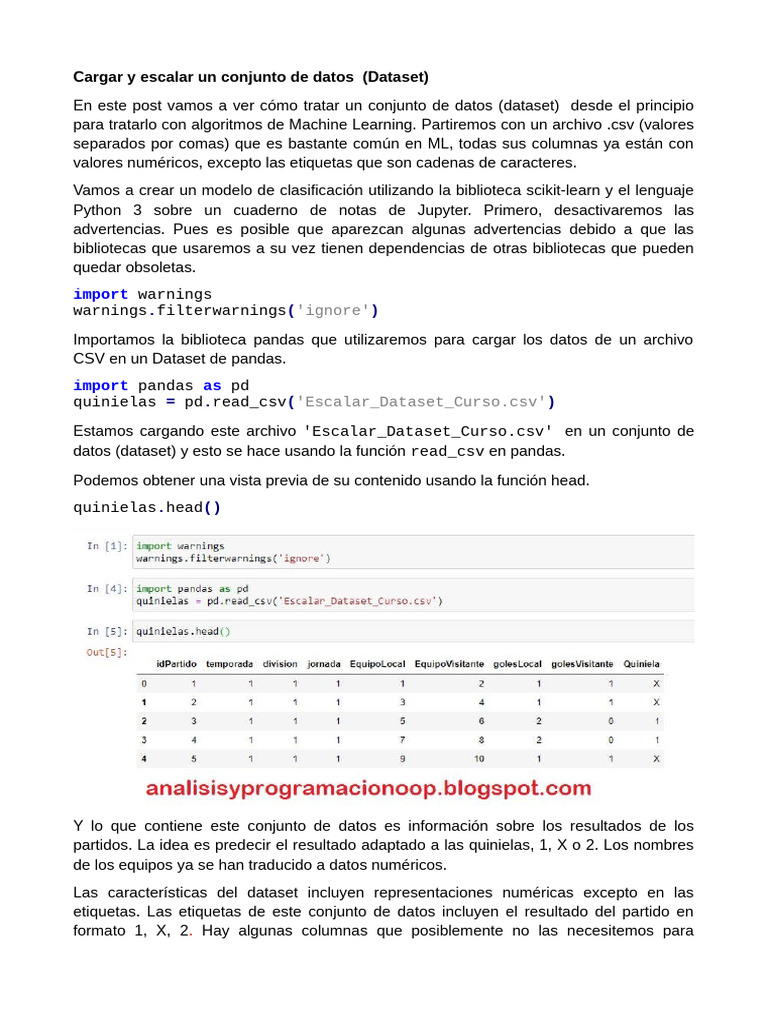 ML Datasets Traducido - Terminado | PDF ML Datasets Traducido - Terminado | PDF