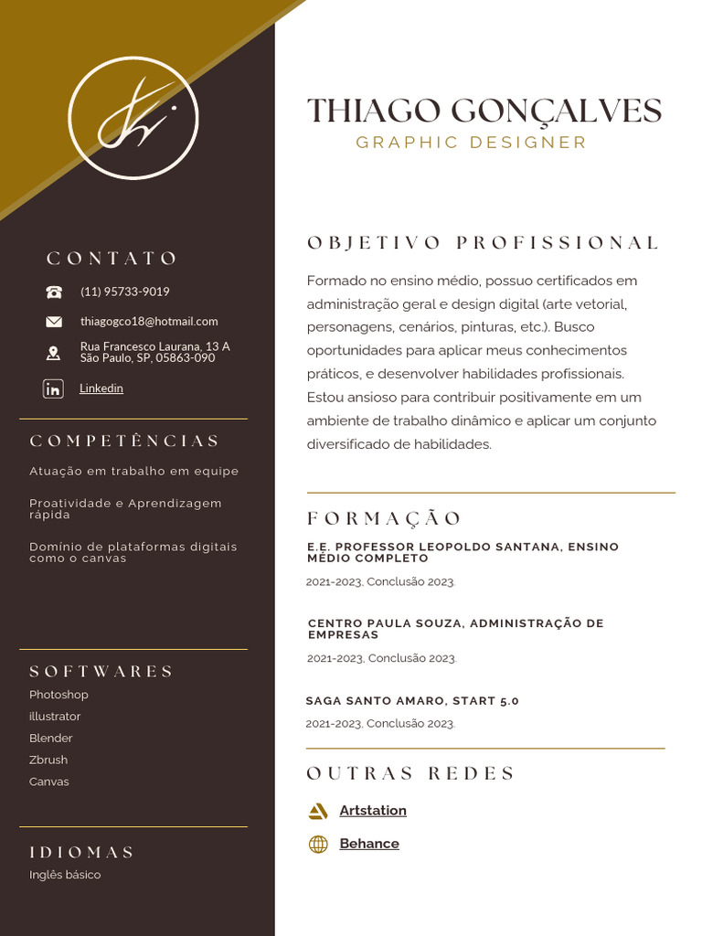 Currículo Thiago v2 | PDF