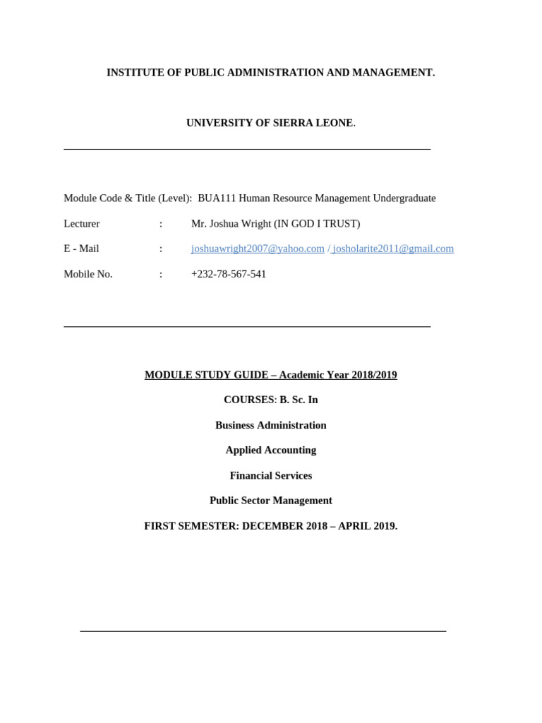 MR - Wright HRM Notes | PDF