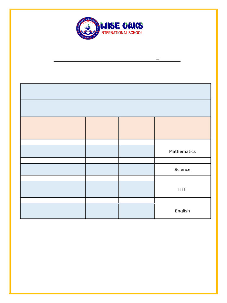 Gr3 - SA2 - Consolidated Syllabus - September 2024 | PDF ...