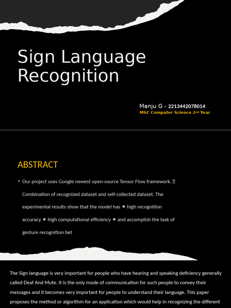 Sign Language Recognition-1 | PDF