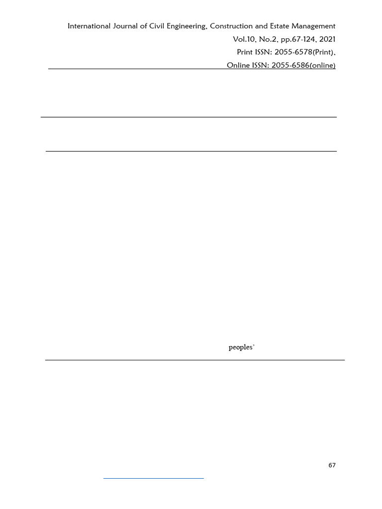 Housing Habitability in Abuja Settlements | PDF | Indigenous Peoples ...