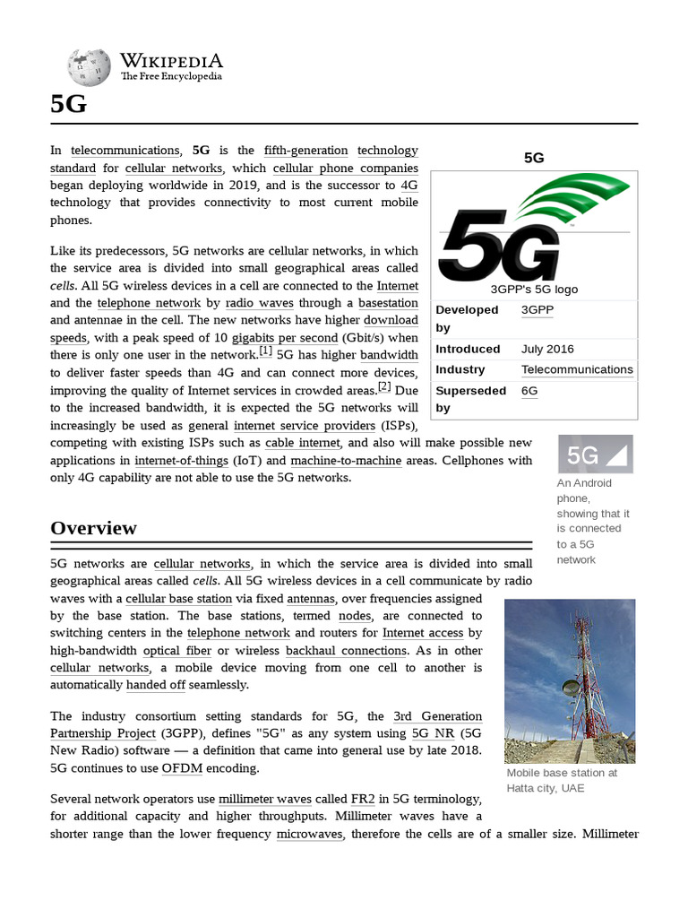 5G Network | PDF