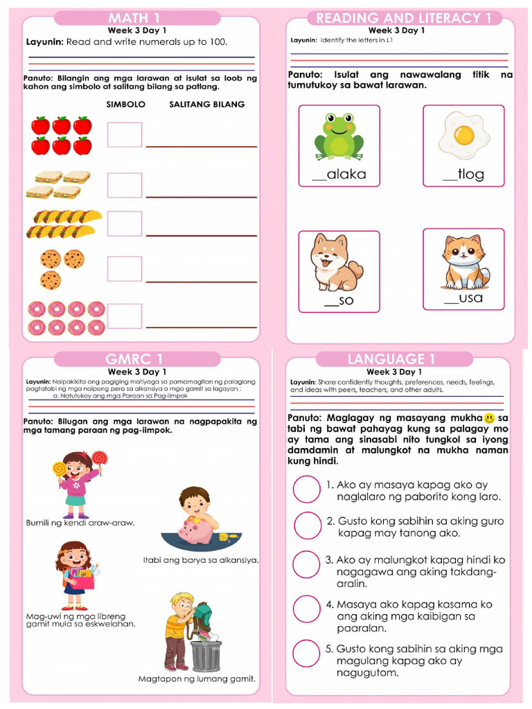 Matatag Q1 Week 3 | PDF