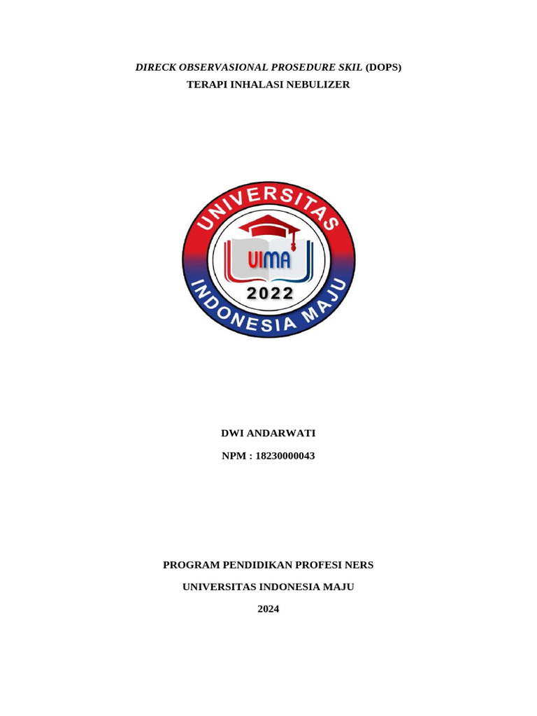 Dops-Terapi Inhalasi Nebulizer | PDF