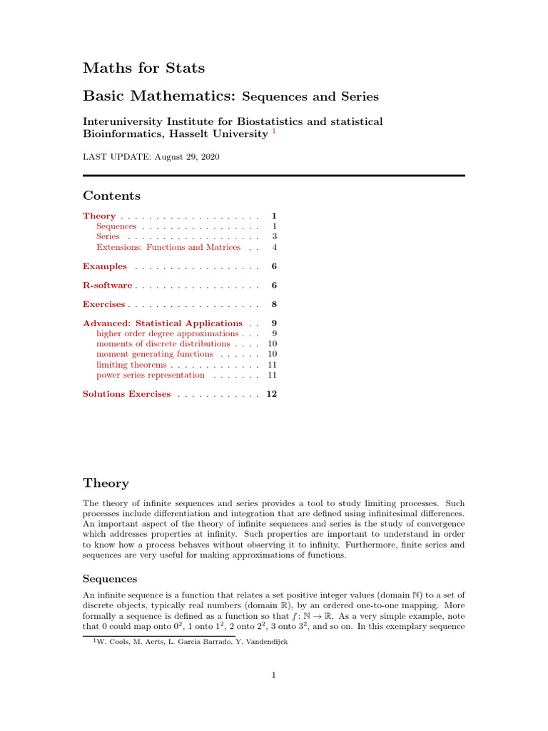 Sequences and Series | PDF
