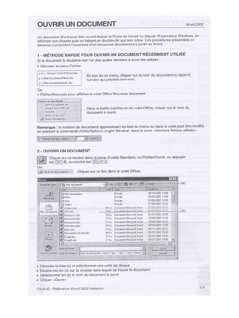 APPRENTISSAGE WORD 3 9-Chap2-3 | PDF