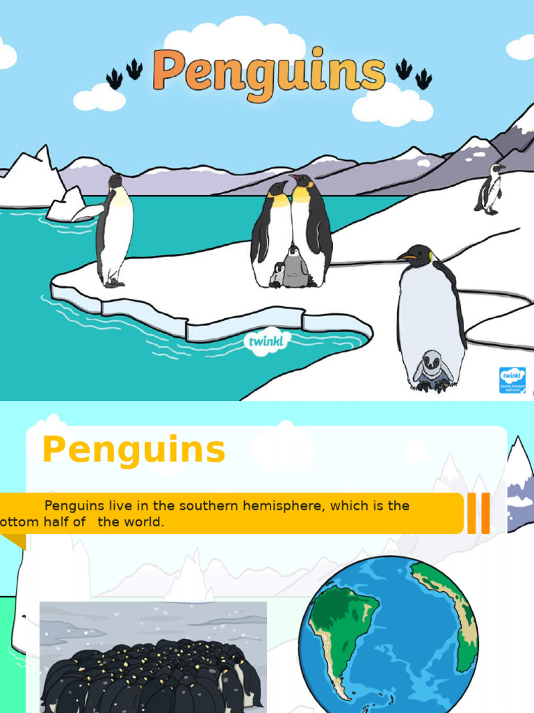 T G 303 ks1 Penguin Fact File Powerpoint - Ver - 6 | PDF