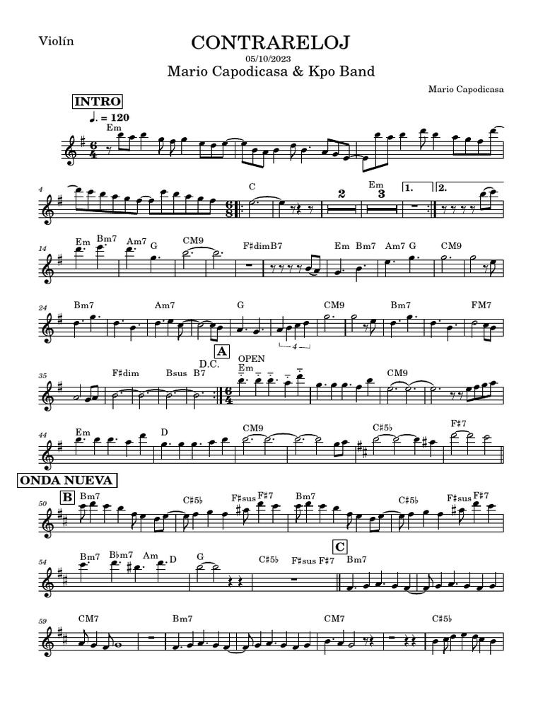 CONTRARELOJ Violín | PDF