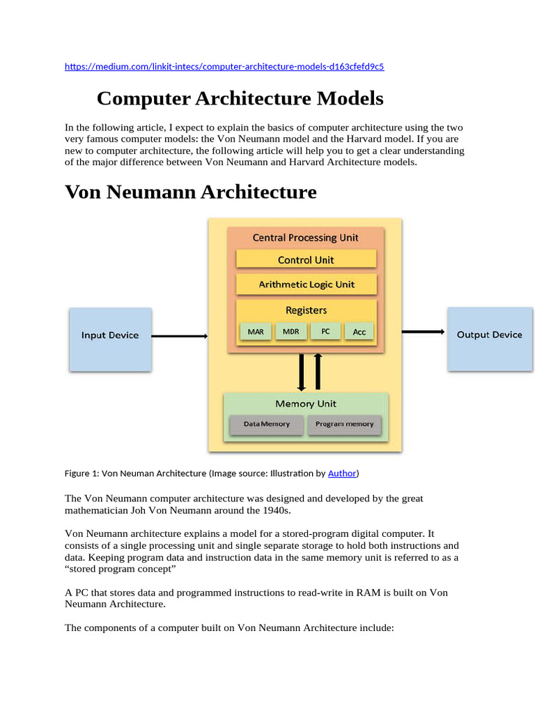 CA Computer Architecture Models | PDF