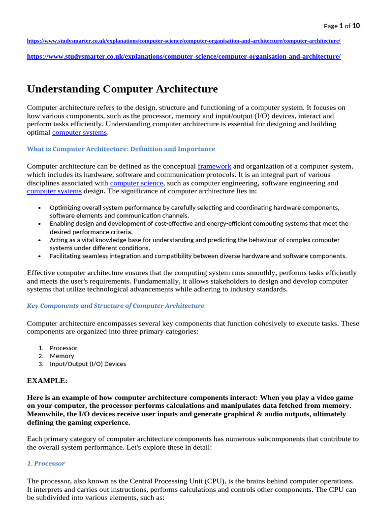 CA Understanding Computer Architecture | PDF