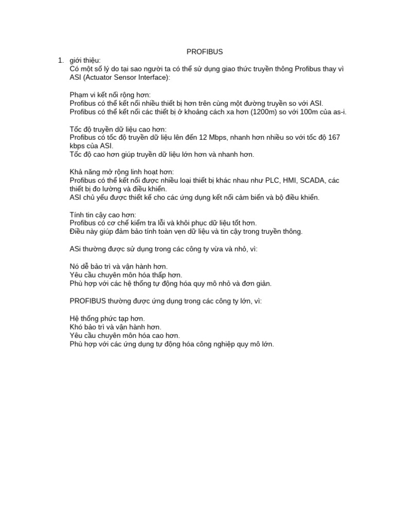 PROFIBUS | PDF