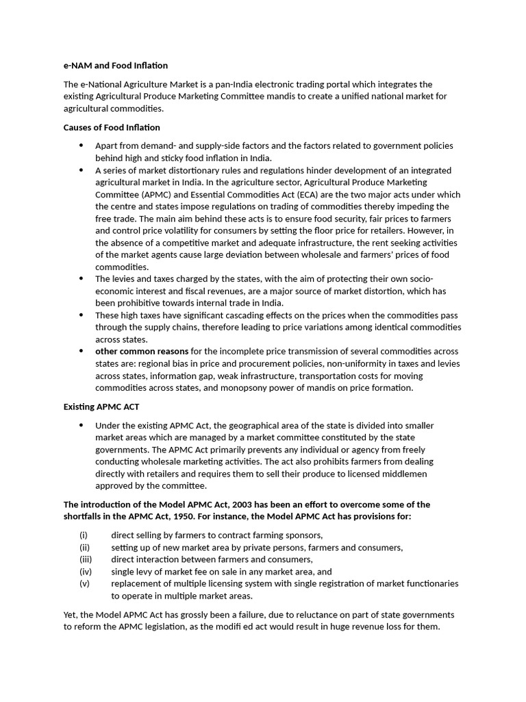 Enam EPW Summary | PDF