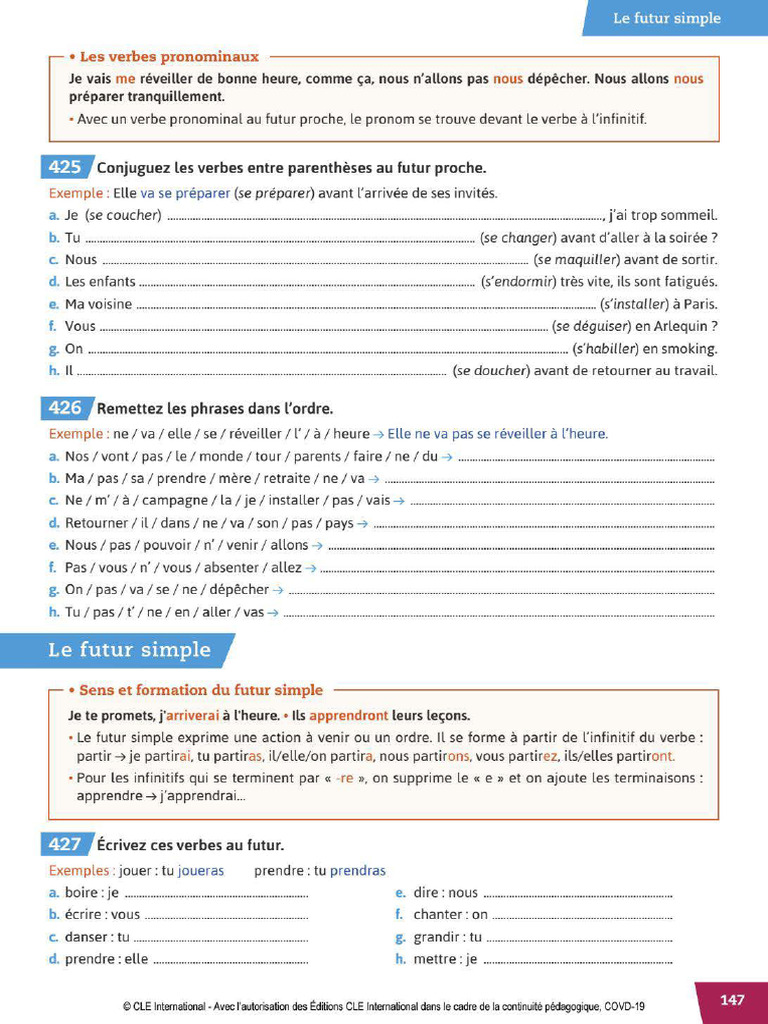 Le Futur Simple-Activités | PDF