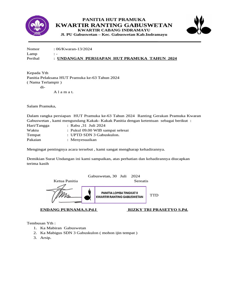 Und - Panitia Hut Pramuka | PDF