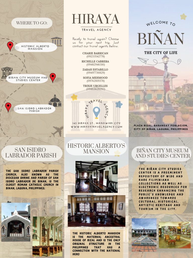 Tour Guiding Brochure - BINAN, LAGUNA | PDF