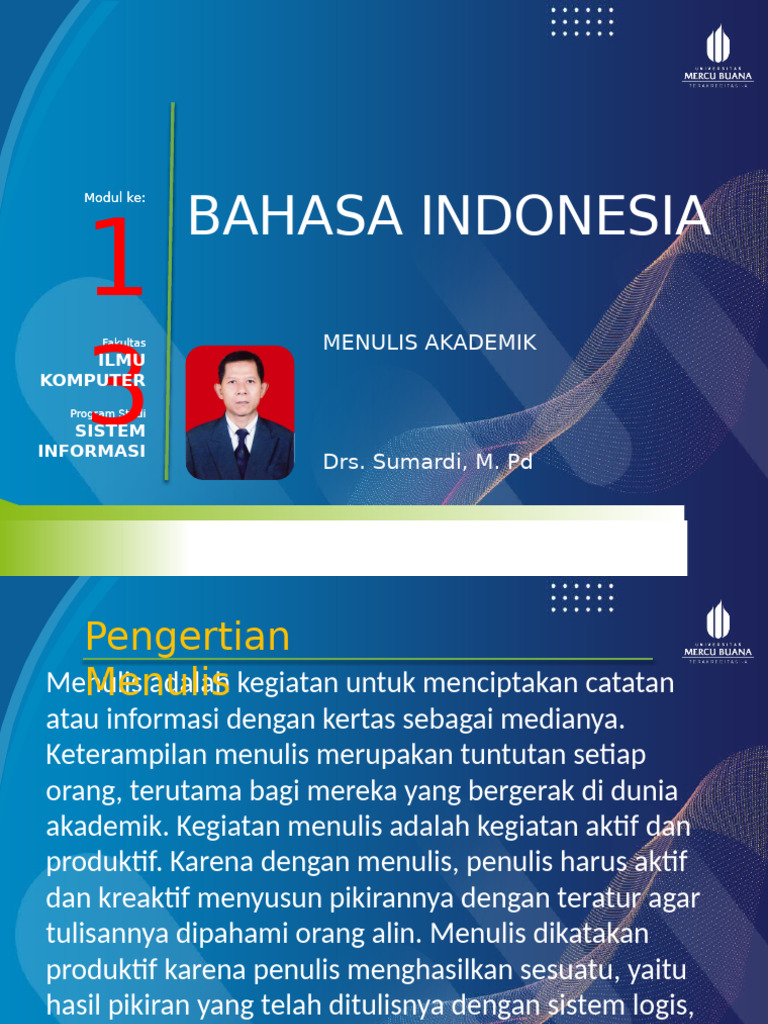 Modul 13 Menulis Akademik | PDF