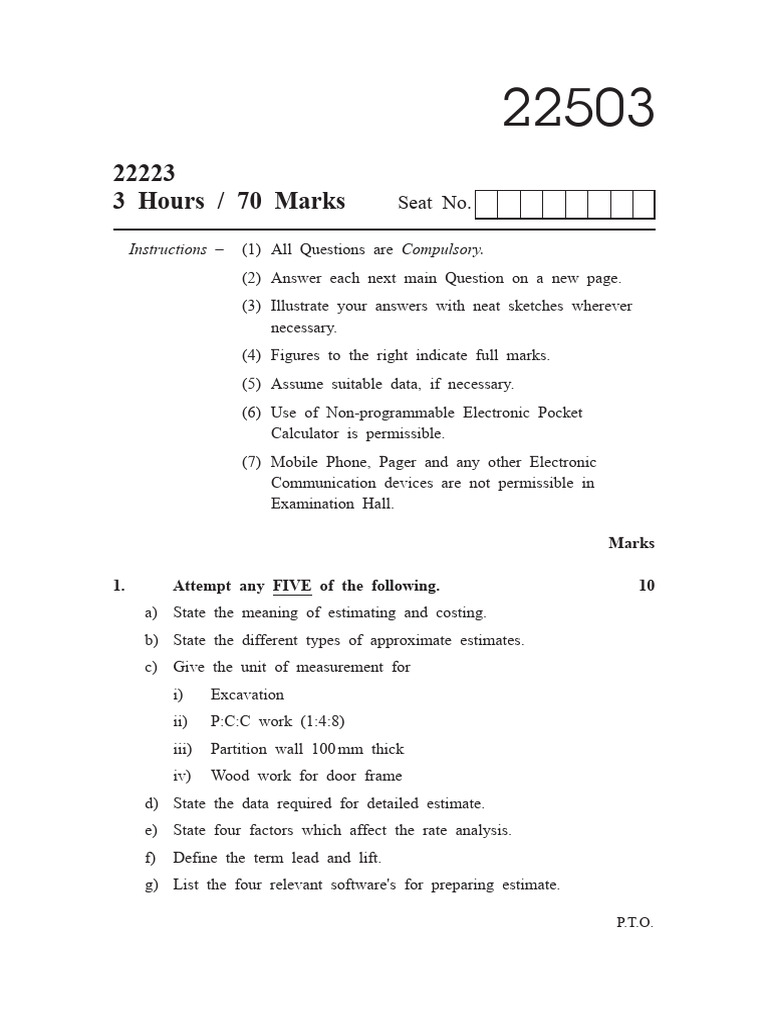 22503 2023 Summer Question Paper[Msbte Study Resources] | PDF