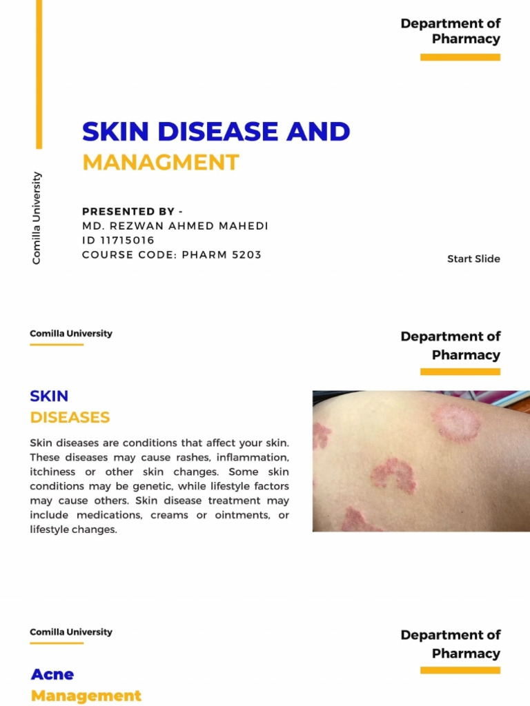 Understanding Common Skin Diseases: Acne, Eczema, and Psoriasis | PDF