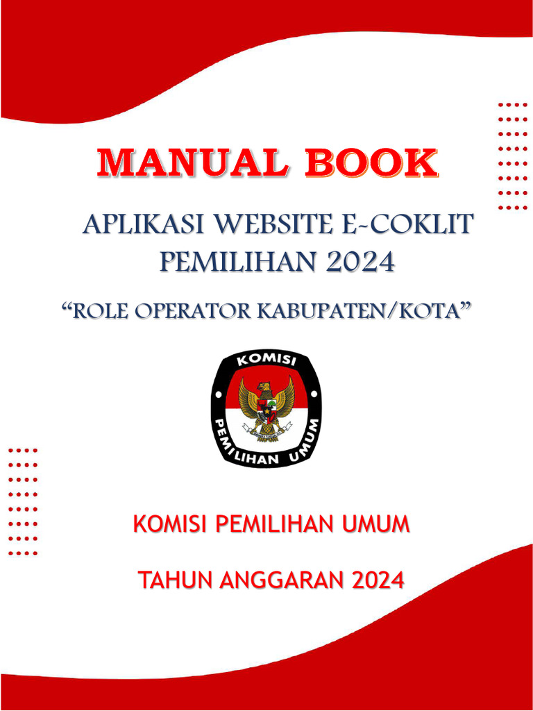 2024 Manual Book Ecoklit Role Operator KabKot | PDF
