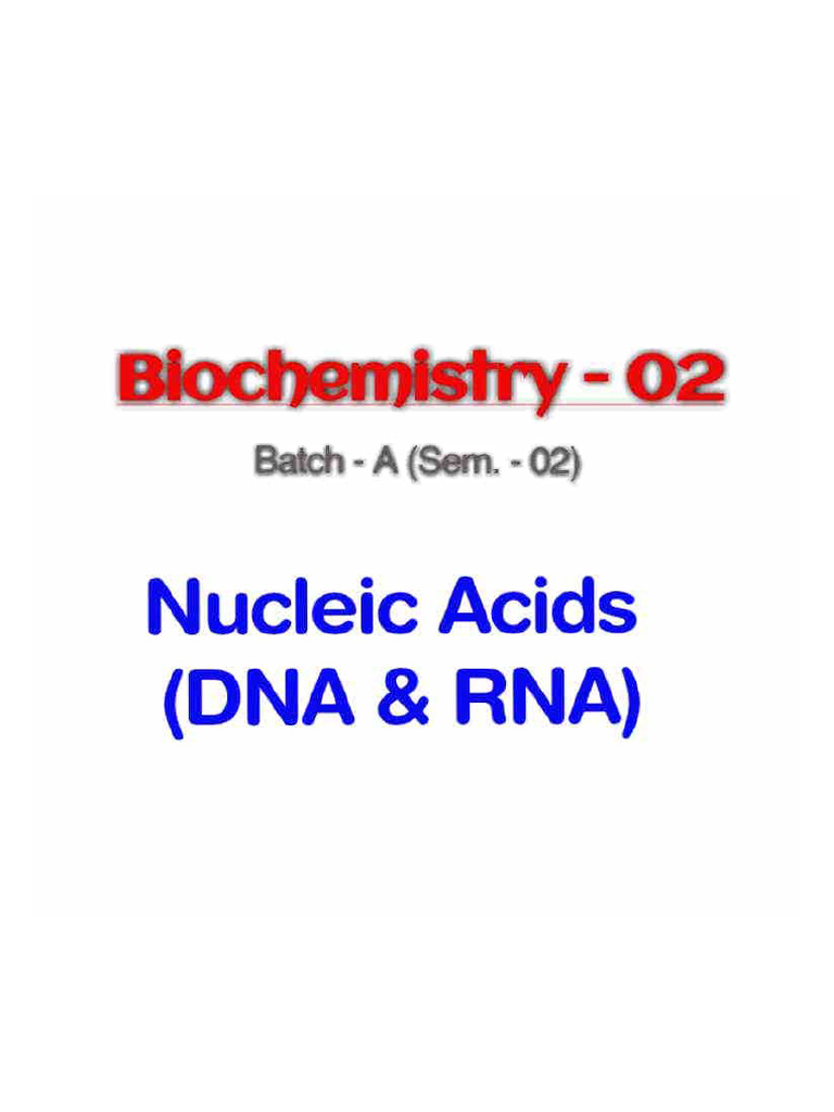 Biochemistry 2 | PDF