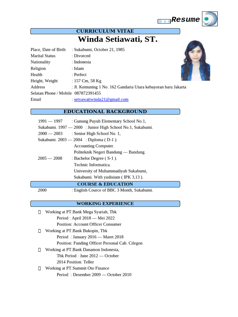 CV Winda Baru | PDF