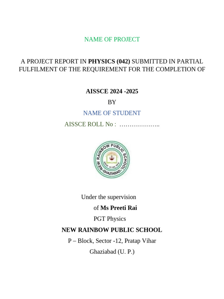 Class Xii Project File Work | PDF