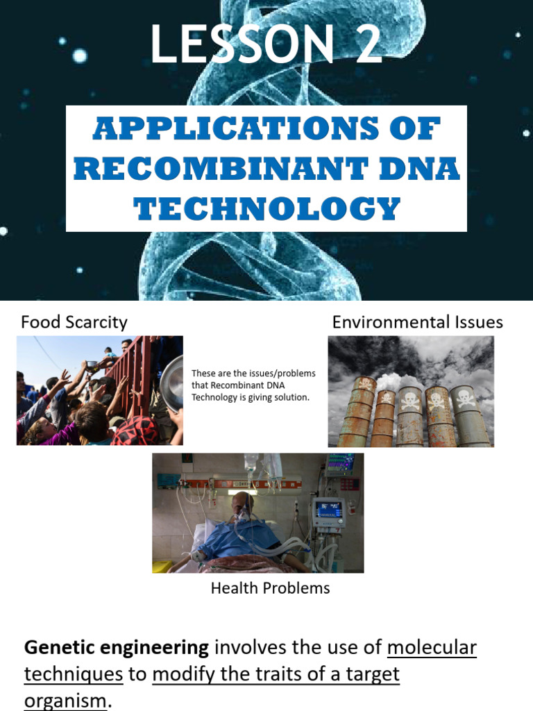 Lesson 2 (Recombinant Dna Technology) | PDF