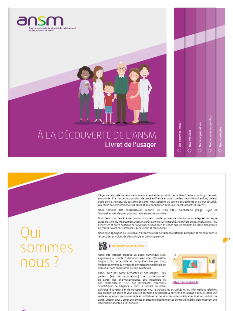 Livret Usager Ansm v5 | PDF