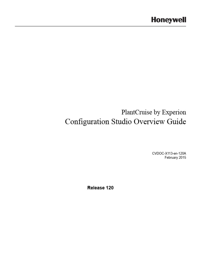 Configuration Studio Overview Guide CVDOC-X113-en-120 | PDF