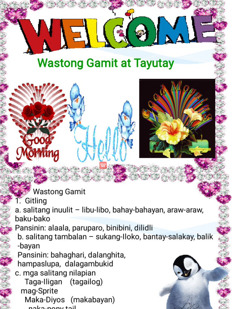 Wastong Gamit at Tayutay | PDF