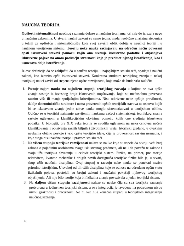 Naucna Teorija | PDF