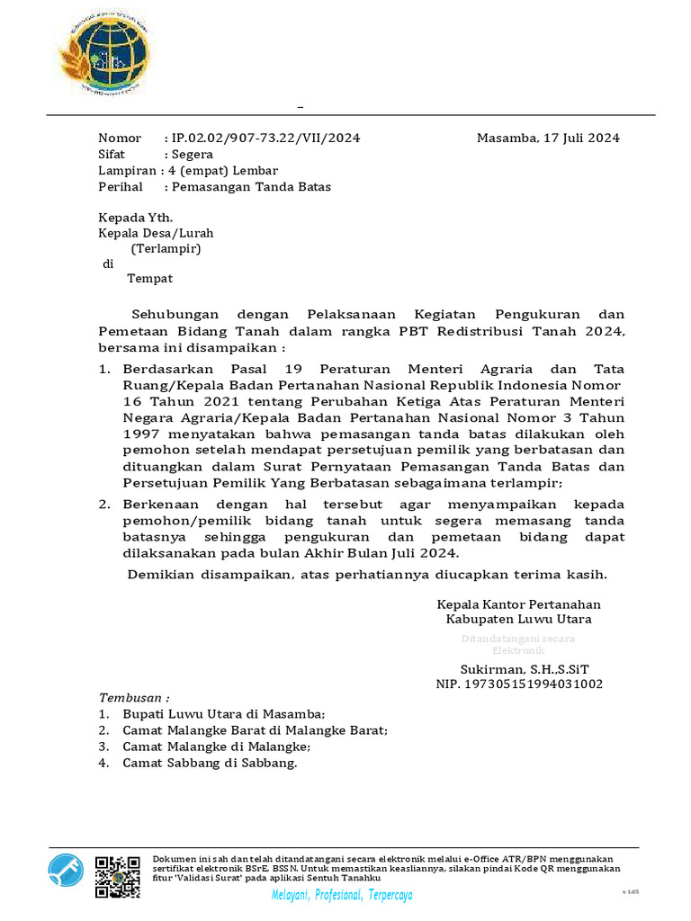 SPPTB Redist 2024 | PDF