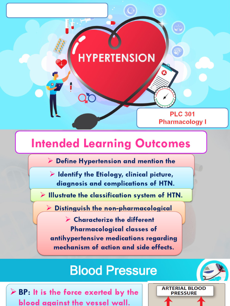 Hypertension Lecture Part 1 - PowerPoint Slides | PDF
