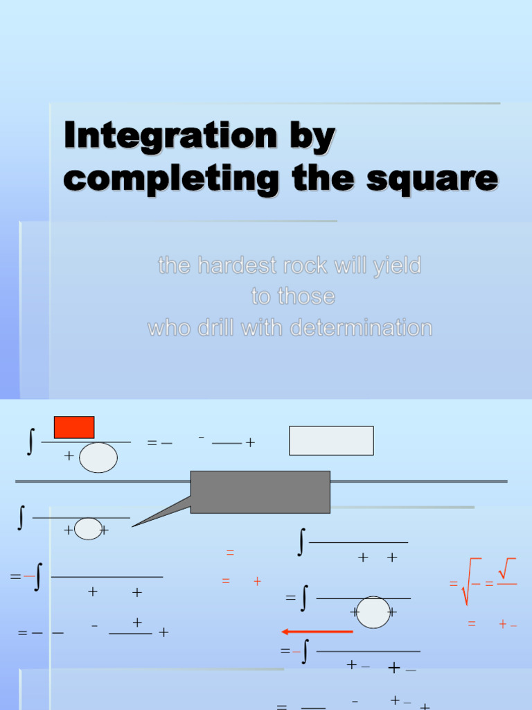 9, Completing The Square | PDF