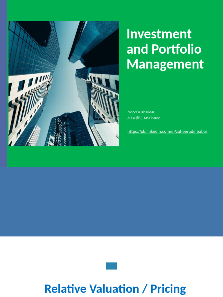 Relative Valuation | PDF