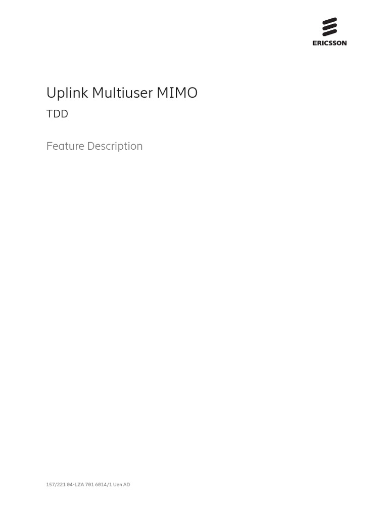 Uplink Multiuser MIMO | PDF